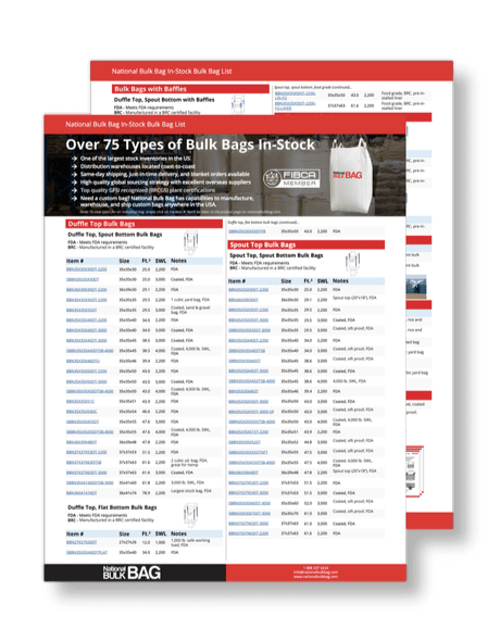 Download Our In-Stock Bulk Bag List